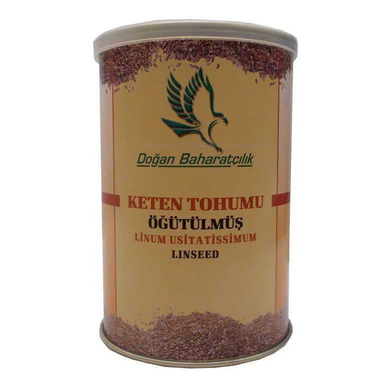 Keten Tohumu Öğütülmüş Doğal 150 Gr Teneke Kutu - supersoci.com